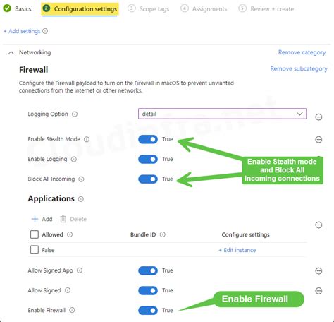 Enableconfigure Macos Firewall Using Intune