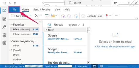 Outlook에서 이메일 계정을 제거하거나 삭제하는 방법