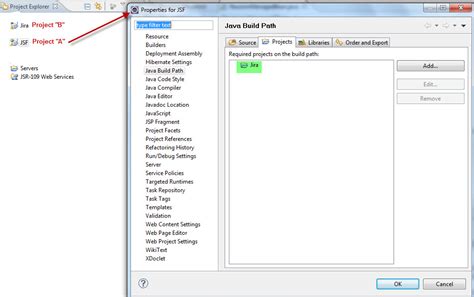 Java Calling A Class In Another Project Eclipse Stack Overflow