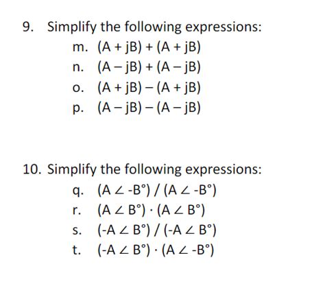Solved Simplify The Following Chegg