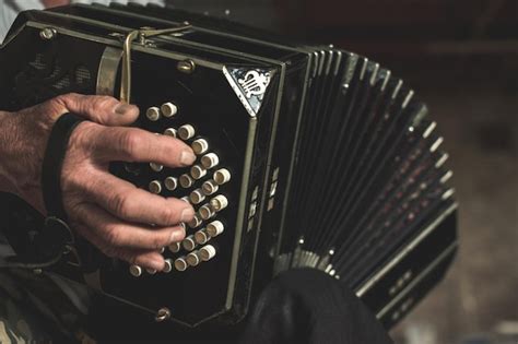 Premium Photo Closeup Accordion Adult Traditional Musician Person
