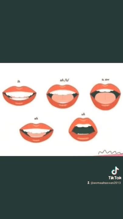 شكل الفم اثناء نطق الحروف المتحركةshort Vowels Youtube