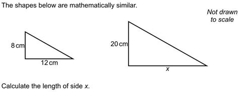 Solved The Shapes Below Are Mathematically Similar The Shapes Below Are Mathematically