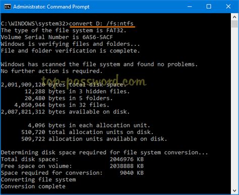 Convert Fat32 To Ntfs With Cmd Password Recovery