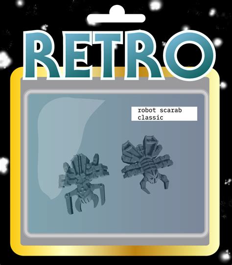 🎲 25mm Retro Raider Scarab Bots・free Stl File For ・cults