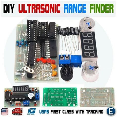 Diy Kit Ultrasonic Distance Measuring Sensor Module Led Display Range Finder 1762 Picclick Au
