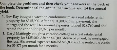 Answered Complete The Problems And Then Check Your Answers In The