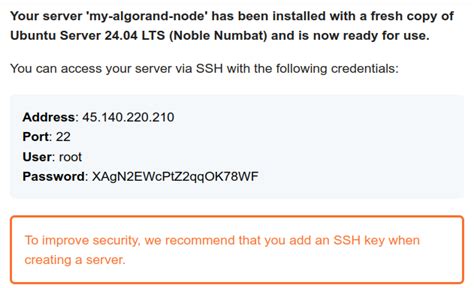 Algorand Cloud Node Installation Nodely