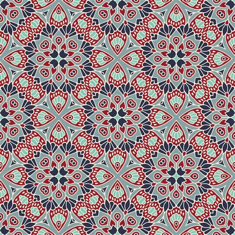 Premium Vector Decorative Geometric Tile Seamless Pattern