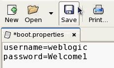 Oracle WebLogic Server C Creating A Boot Identity File For Easier Server Start Up
