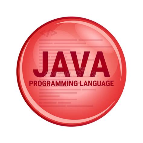 Symbol Of Java Programming Language Stock Vector Illustration Of Design Orange 358777251