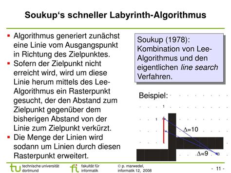 Ppt Layout Synthese Labyrinth Algorithmen Engl Maze Running Algorithms Powerpoint