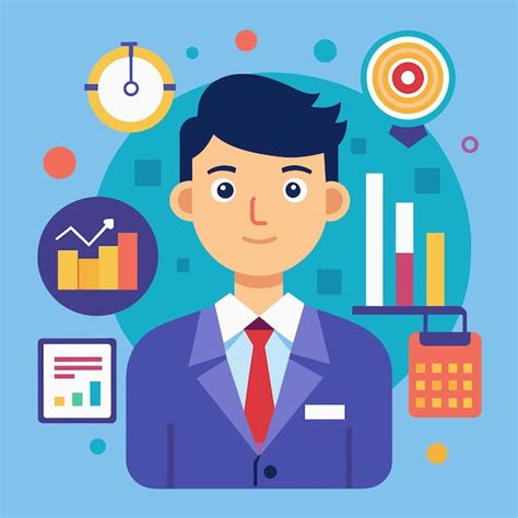 Flat Vector Illustration Of A Business Analyst Premium Ai Generated Vector