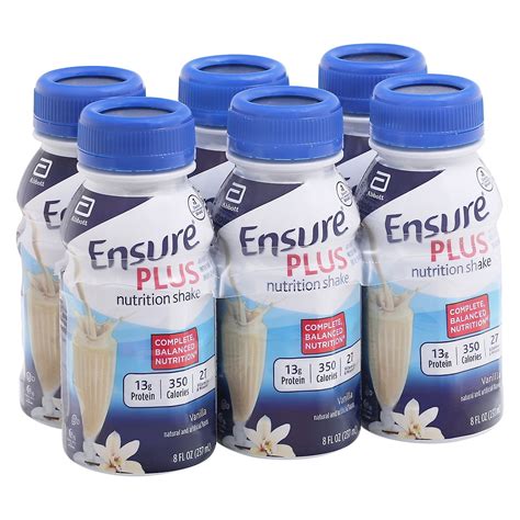 Ensure Drink Shakes Plus Homemade Vanilla 48 Fz 4 Pack Stockupexpress