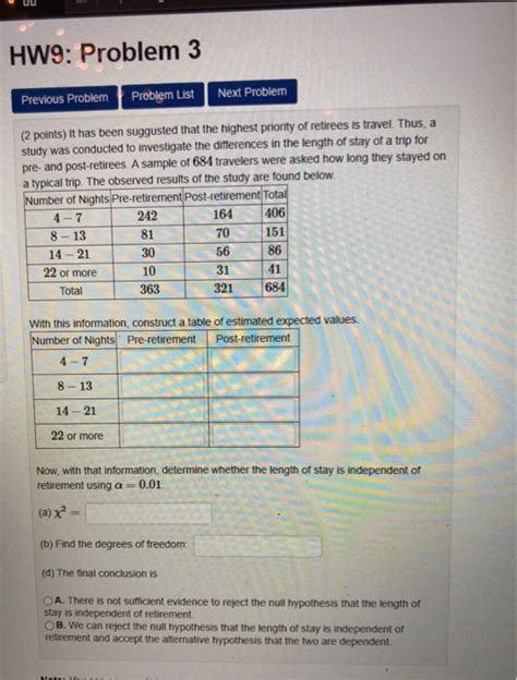 Solved HW Problem Problem List Next Problem Previous Chegg Com