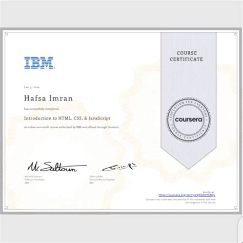 Hafsa Imran On Linkedin Html Css Javascript Webdevelopment Coursecomplete Learning 10