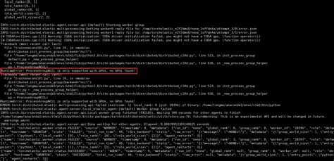 Runtimeerror Processgroupnccl Is Only Supported With Gpus No Gpus Found · Issue 14