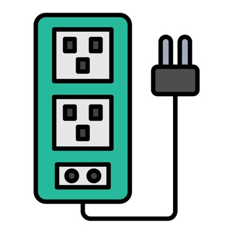 Premium Vector Extension Cord Flat Illustration