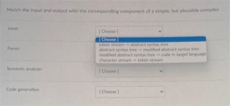 Solved Match The Input And Output With The Corresponding