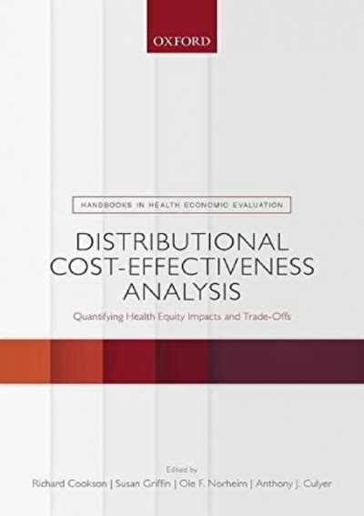 Download⚡pdf Distributional Cost Effectiveness Analysis Quantifying Health Equity Impacts