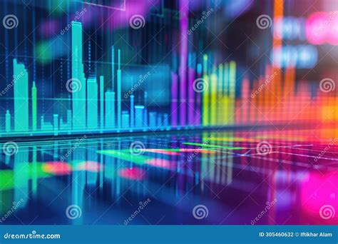 Abstract Image Of A Colorful Bar Chart Showing Comparative Data Abstract Representation Of