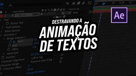 Como Criar AnimaÇÕes De Texto Tutorial After Effects Youtube