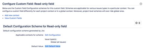 Solved Create A Read Only Custom Field In Jira Core Issue