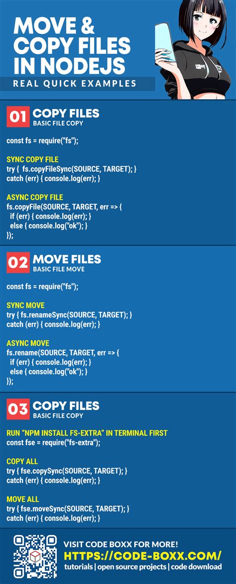 How To Move And Copy Files In Nodejs Computer Science Programming Moving Coding