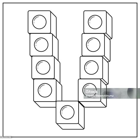 블록 알파벳 영어 문자 V 블록 스케치 스트로크 현대 스타일 드로잉 공부에 대한 스톡 벡터 아트 및 기타 이미지 공부 교습 교육 Istock