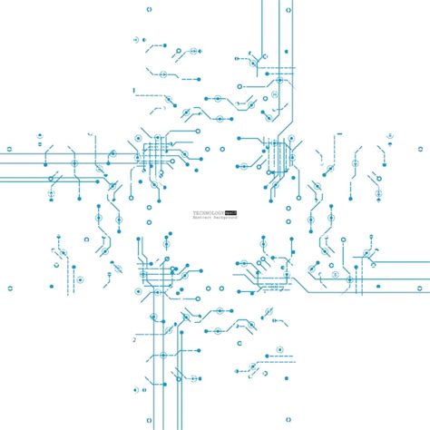 Premium Vector Computer Chipset Circuit Board Technology Abstract Background Vector Illustration