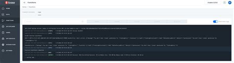 Logs 8base Docs