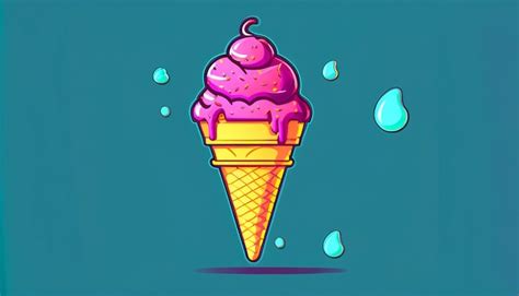 Premium Ai Image Irresistible Delight Free Vector Ice Cream Cone