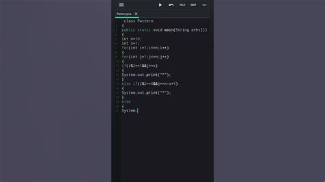 Shorts 🔥 Java Program Print Stars And Hatch Symbol Using For Loop Youtube