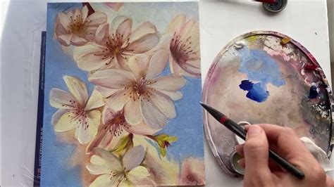 Рисуем весенние цветы Часть 2 Youtube