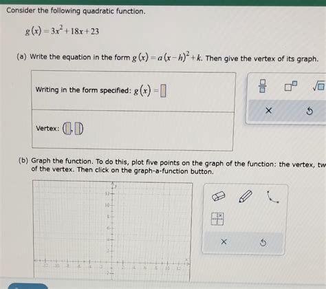 Solved Consider The Following Quadratic Function