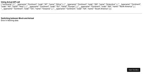Apollo Mock Example Forked Codesandbox
