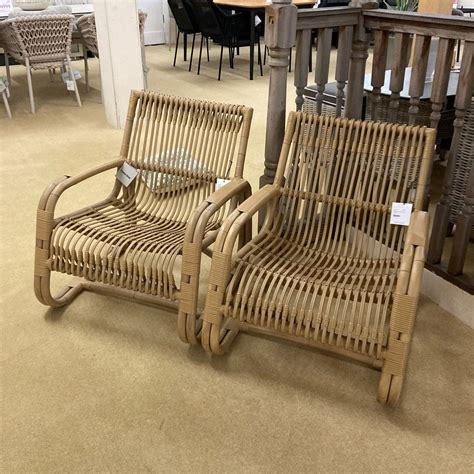 Pair Of Cane Line Curve Lounge Chairs Ponsford