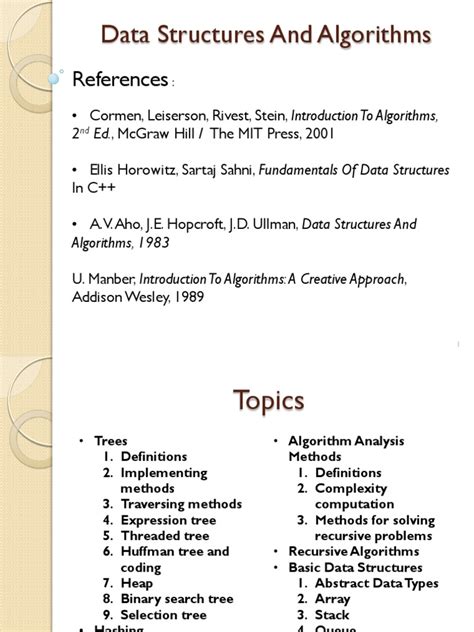 Data Structures And Algorithms Pdf Time Complexity Computer Science