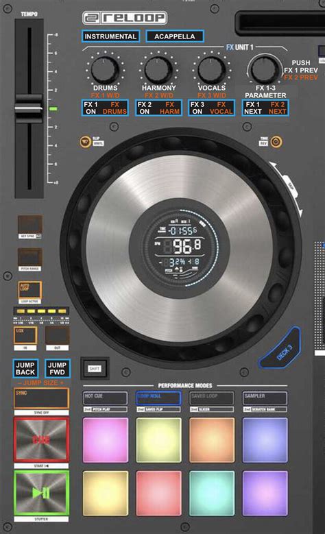 Reloop Mixon 8 Ultimate Stems Mapping Dj Hardware Algoriddim