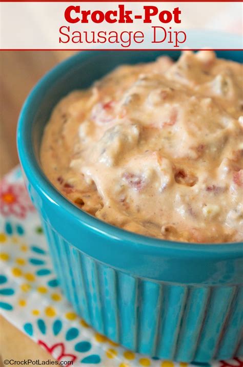 3 Ingredient Crock Pot Sausage Dip Recipe For Parties And Game Day