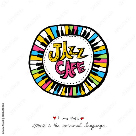 음악회 포스터 손으로 그린 음악 일러스트 Stock Vector Adobe Stock