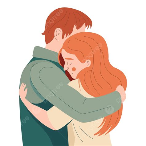 Dibujo De Personas Abrazándose Abrazos Familiares Retrato Feliz De