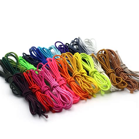 Customized Factory Wholesale Polyester High Elasticity Drawstring Cord Round Rubber Elastic Cord