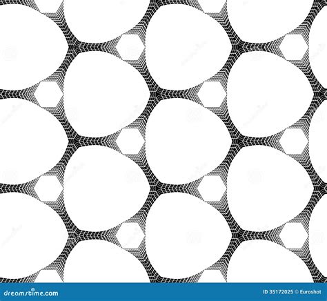 Halftone Abstract Geometric Vector Seamless Pattern Stock Vector