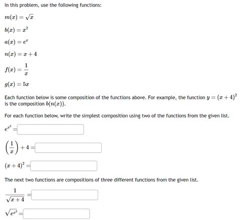 Solved In This Problem Use The Following