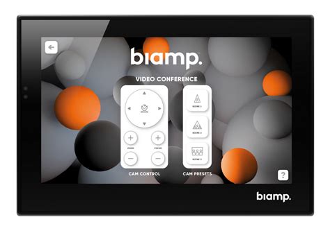 Biamp Apprimo Touch 7 7 Touch Enabled Control Panel Black — Screen Moove