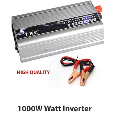 Dc V To Ac V Power Inverter W Silver One Click Shopping