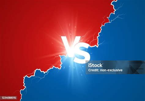 번개와 흰색 텍스트 대 전투 배경 대 벡터 일러스트레이션 0명에 대한 스톡 벡터 아트 및 기타 이미지 0명