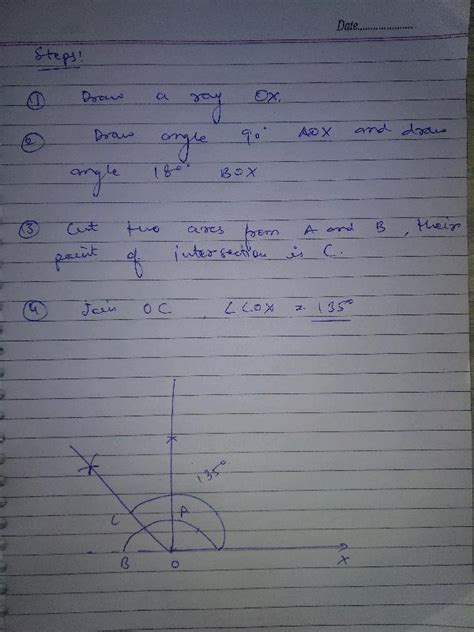 Construct The Following Angles And Verify By Measuring Them By A
