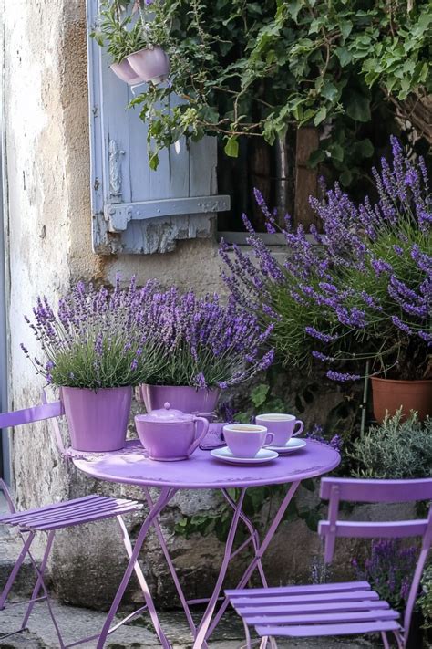 How To Decorate Purple Garden Ideas Purple Lavender Garden Decor